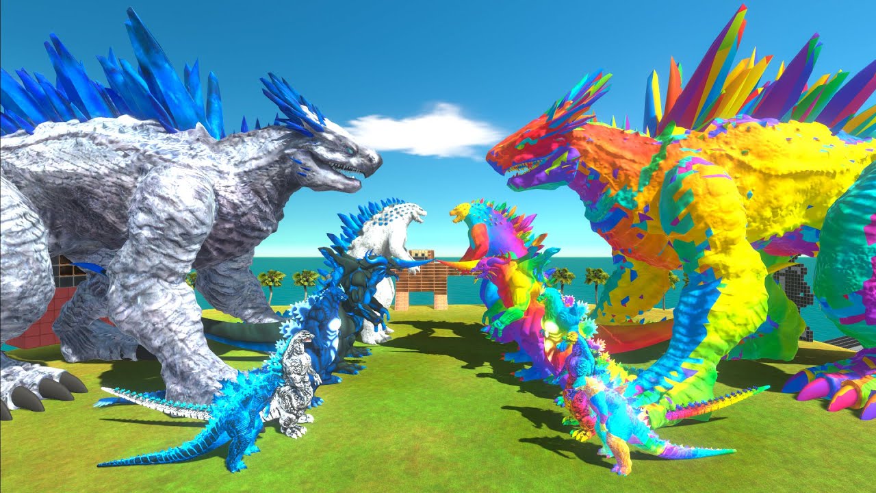 Evolution of Blue SHIMO VS Rainbow Itself - Animal Revolt Battle ...