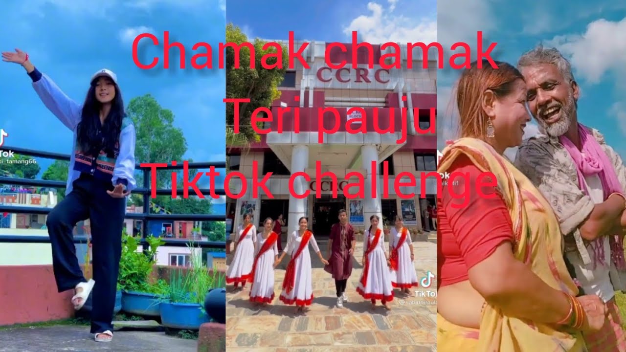 chamak chamak teri pauju// tiktok challenge collection - YouTube