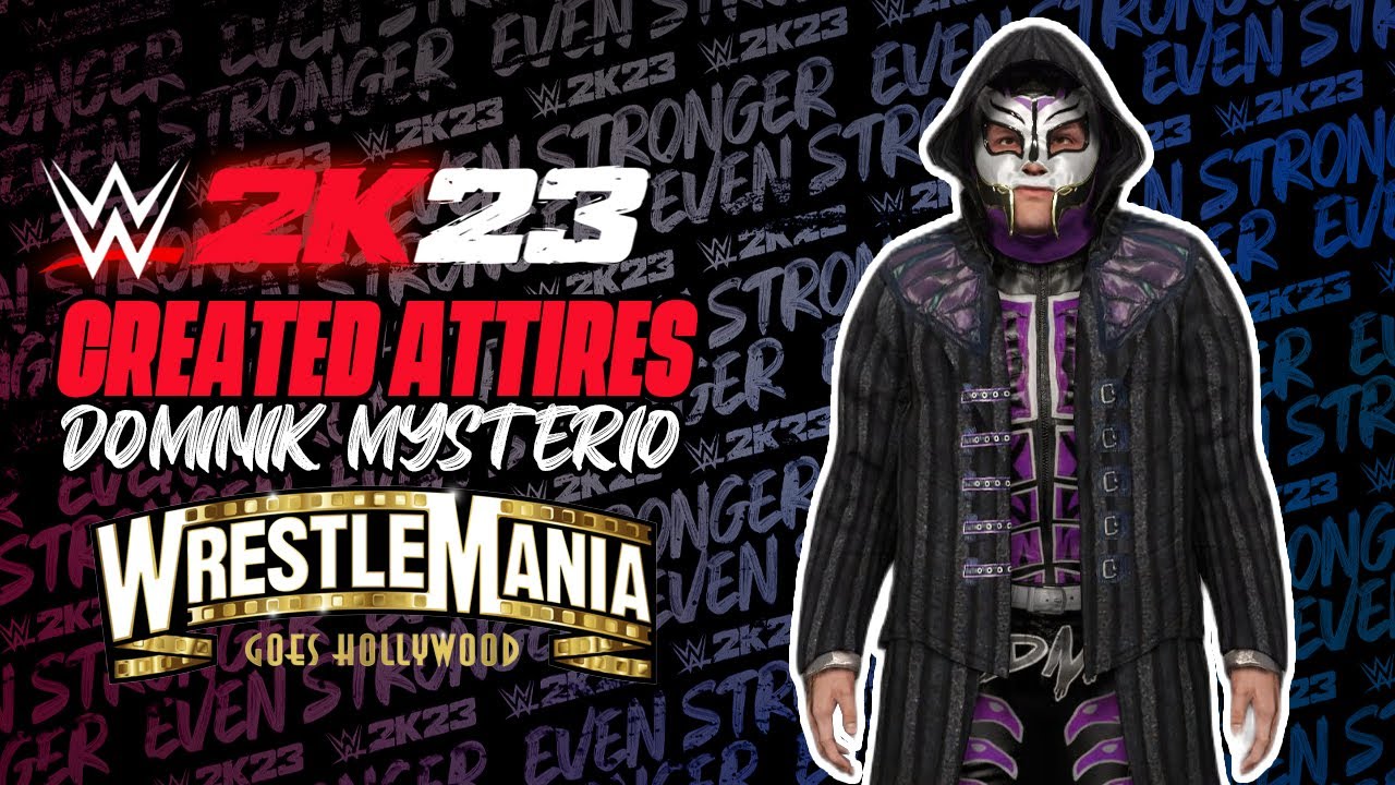 WWE 2K23 Attire Showcase: Dominik Mysterio - WrestleMania 39 - YouTube