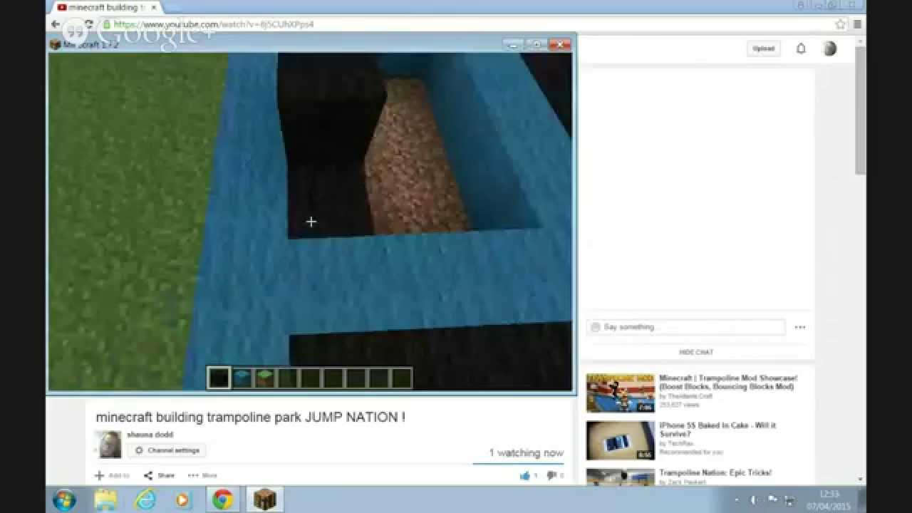 minecraft building trampoline park JUMP NATION ! - YouTube