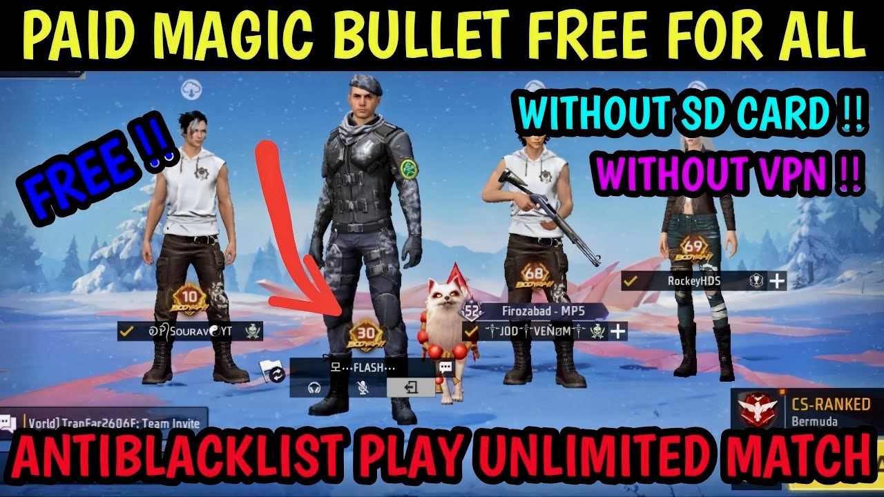 Free Fire Magic bullet Injector 😈 Free Fire Magic bullet🔥 Free Fire Panel 💀 Free Fire Rank ...