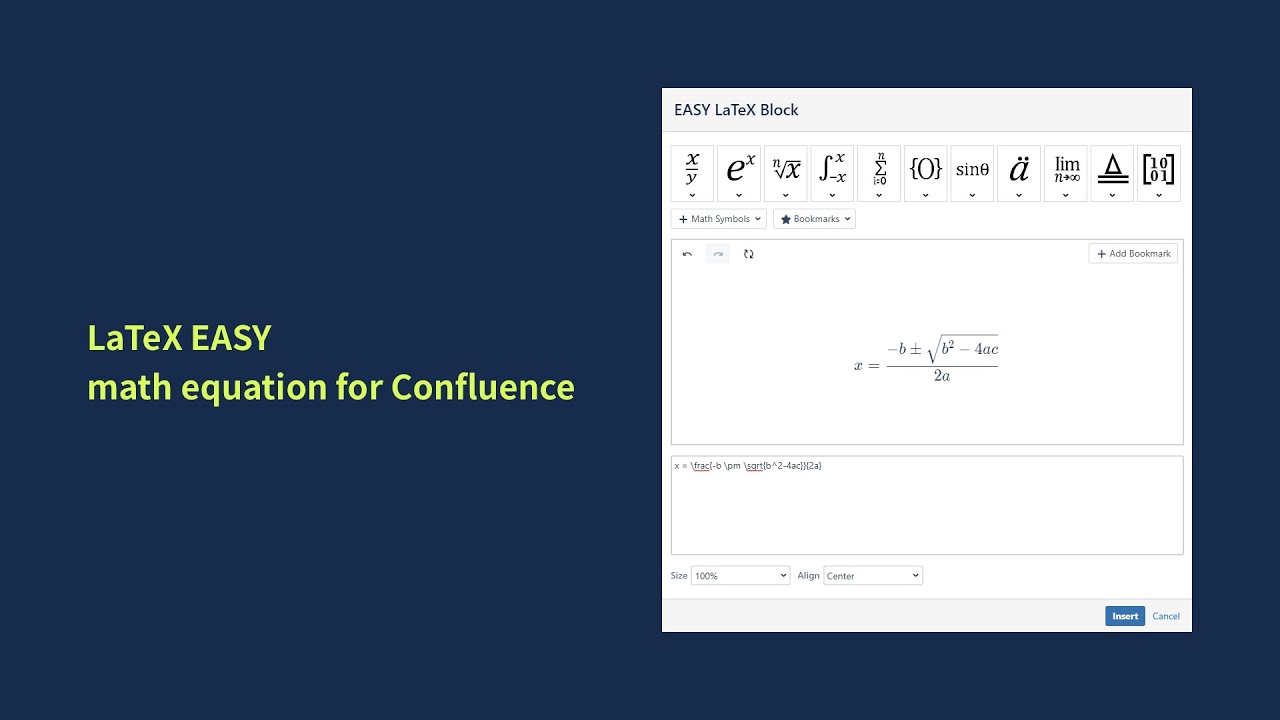 Latex Easy Math Equation For Confluence - Youtube