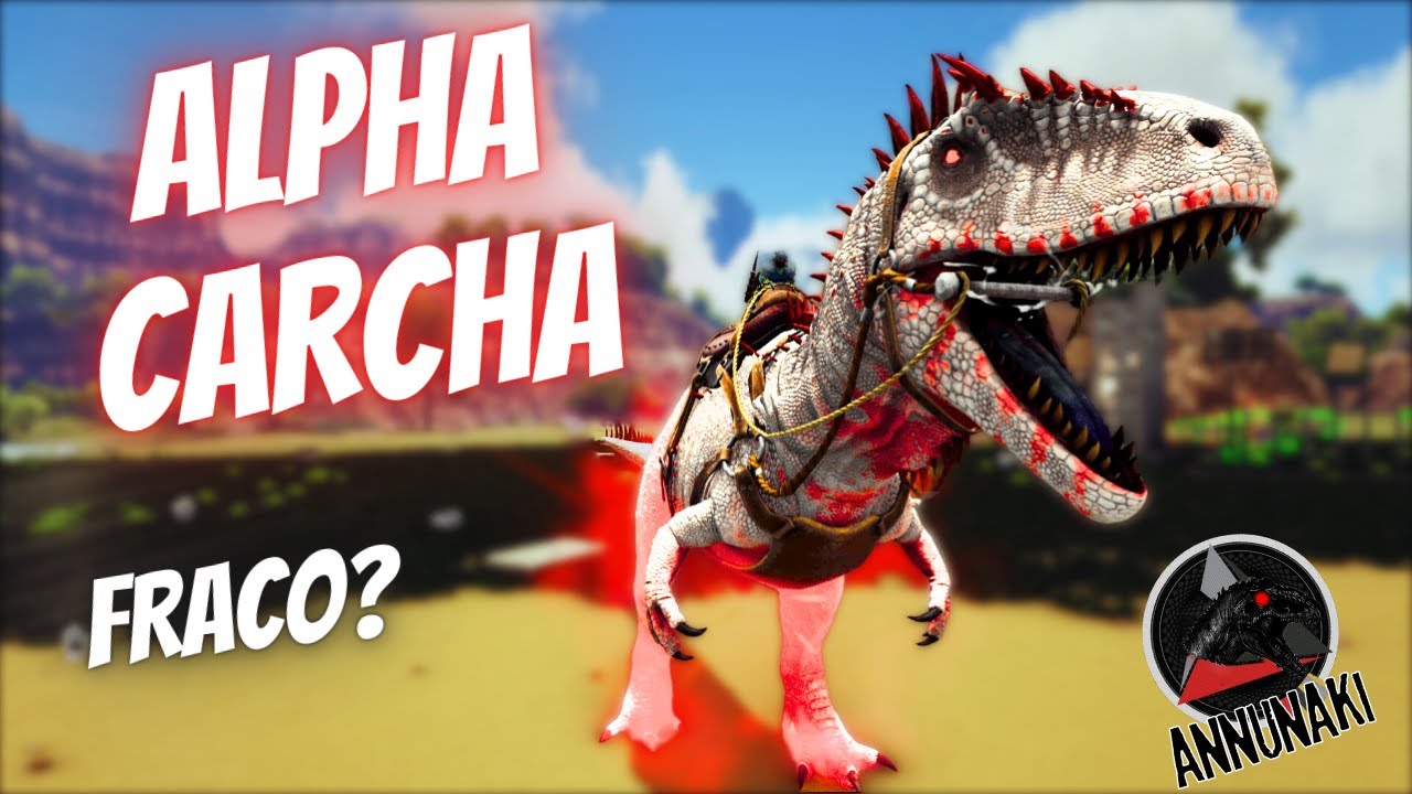 EU NÃO ACREDITO QUE ESSE ALPHA CARCHARODONTOSAURUS É TÃO FRACO!!! ARK ...