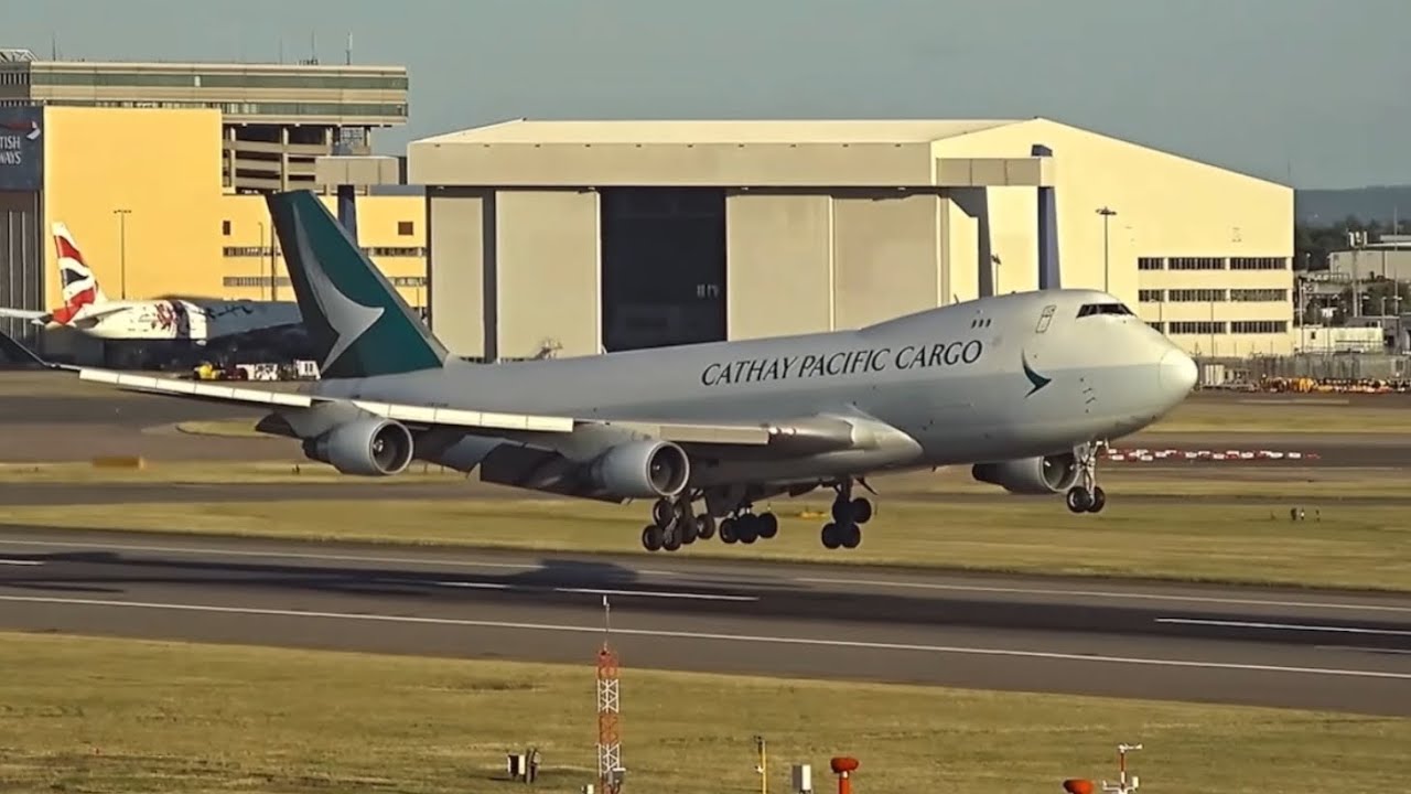 Heathrow Evening Landings | HD | 28 Minutes | #8 | [Credit: Flight ...