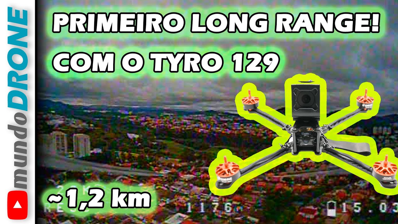 FUI A 1,2KM com o TYRO 129 - DRONE LONG RANGE - YouTube