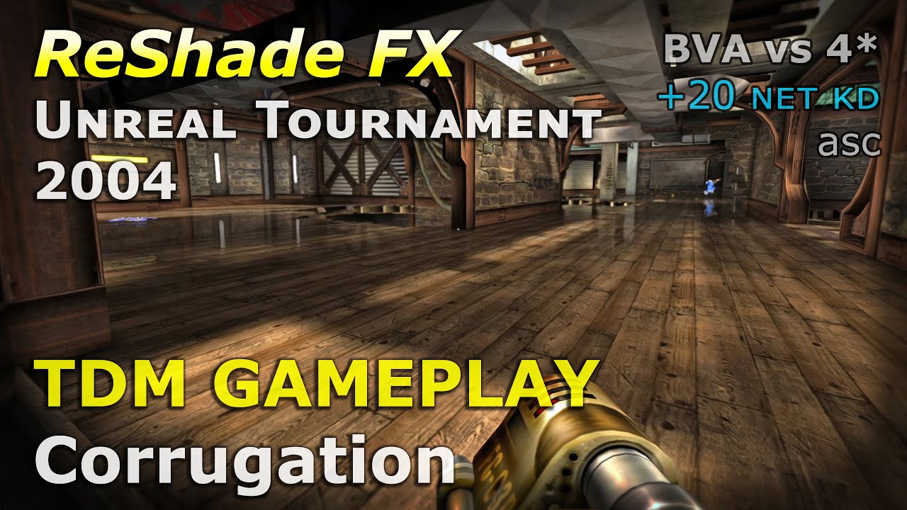 UT2004 Competitive TDM Gameplay on Corrugation | BVA vs 4* - Minigun LG ...