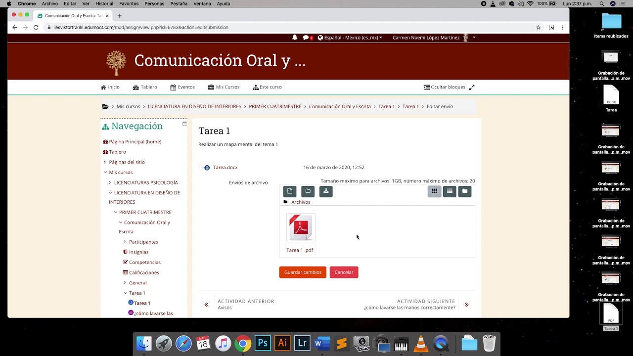 ¿Cómo subir mis tareas a la plataforma? - YouTube