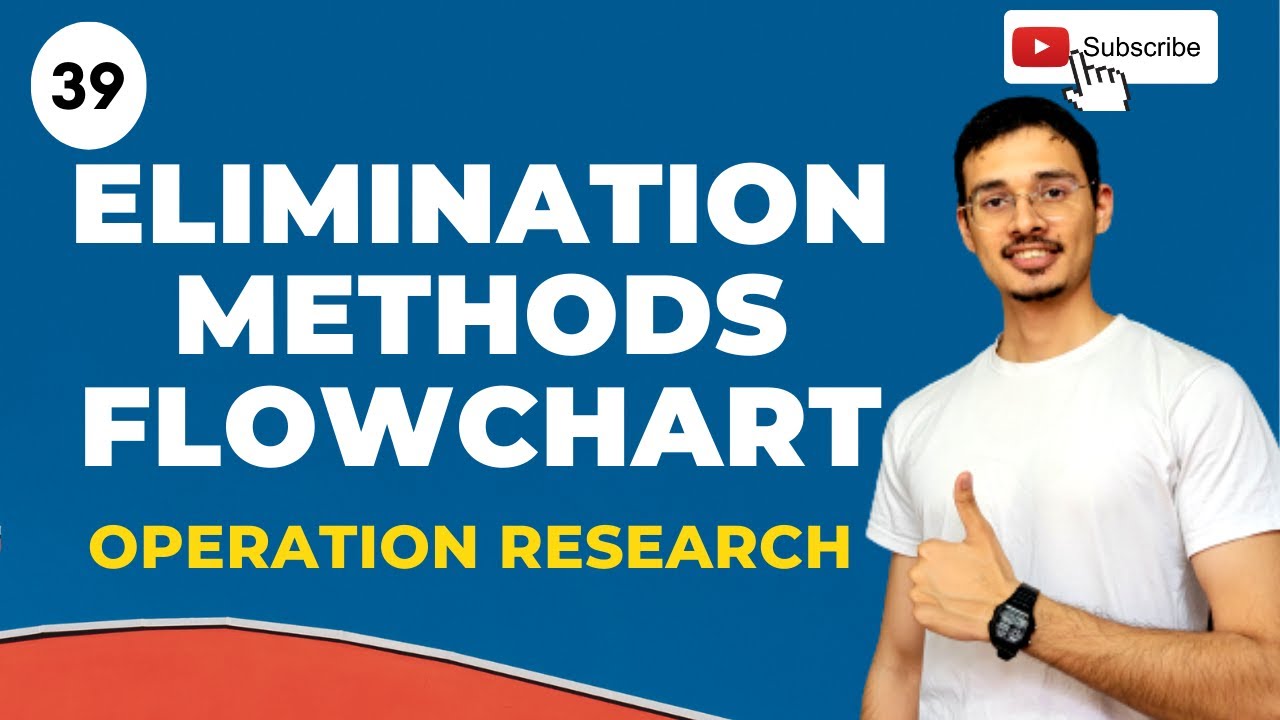 Elimination Methods Flowchart in Hindi | Operation Research Course | Lect.39 - YouTube