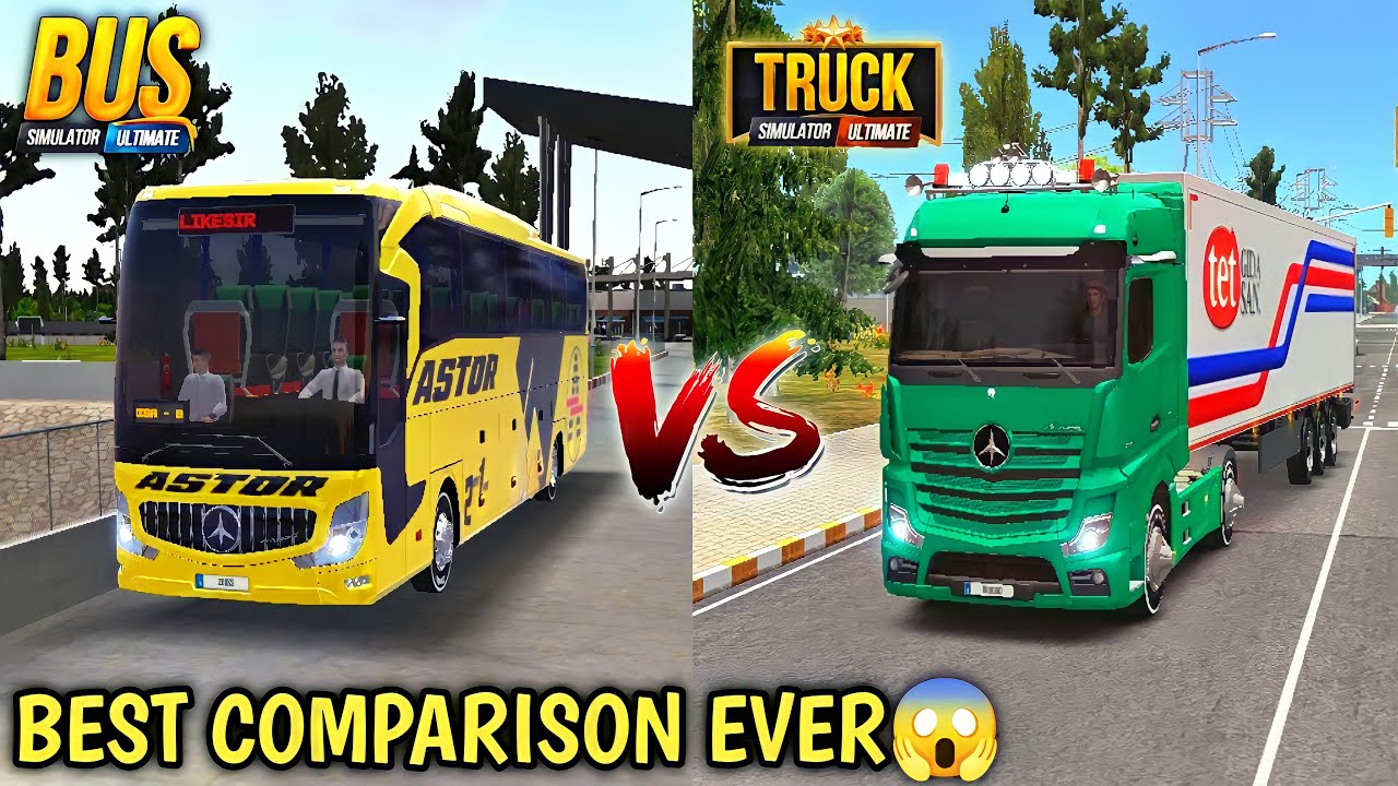 🚚Best Comparison Between Bus Simulator Ultimate And Truck Simulator ...