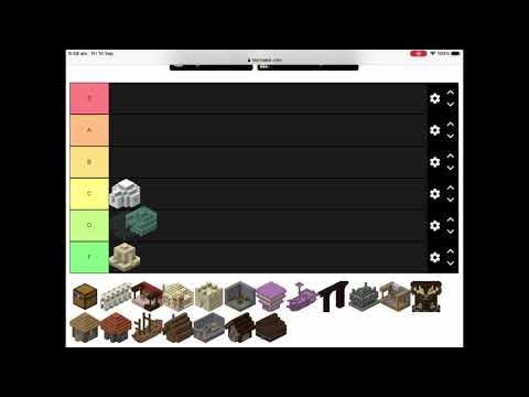 Ranking Minecraft Structures on a Tier List - YouTube
