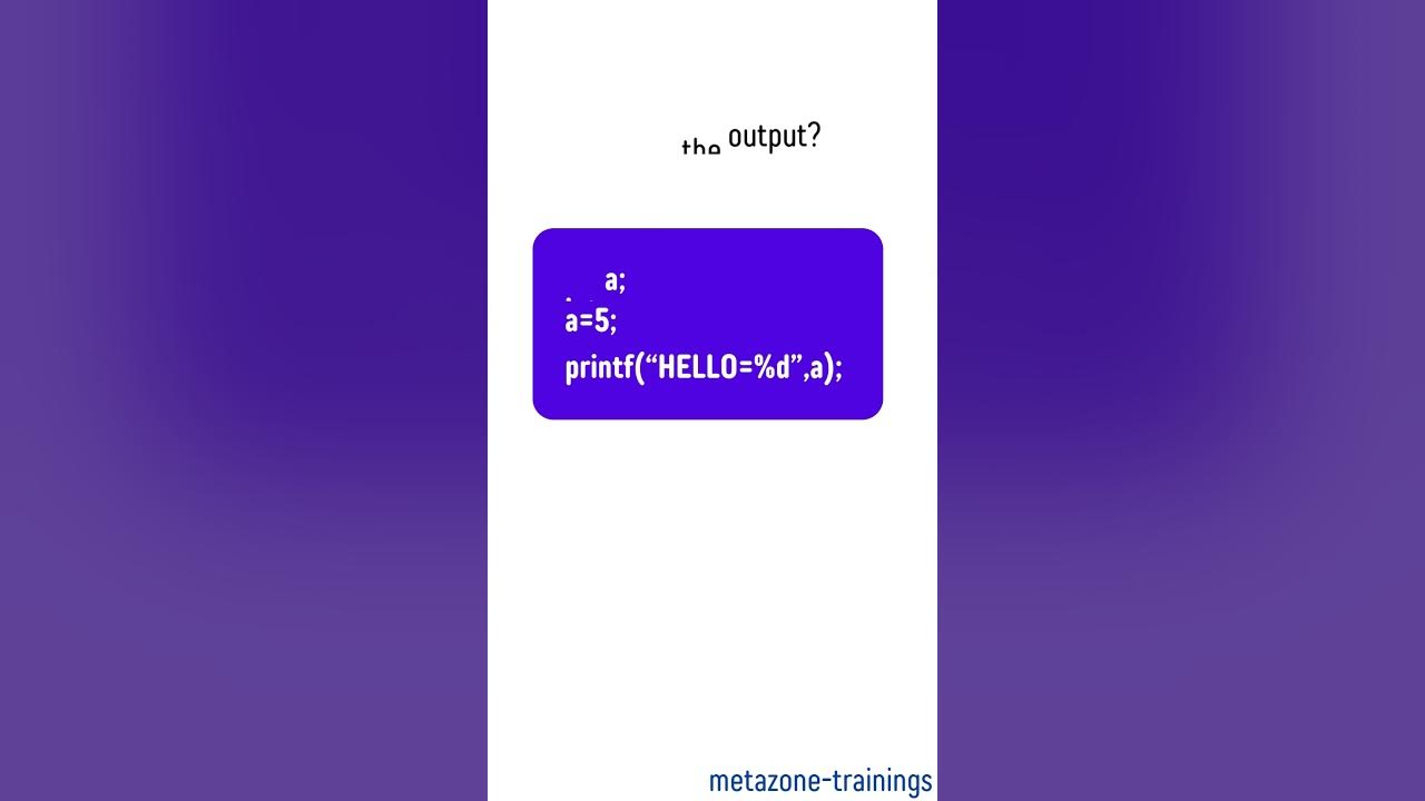 Decode The Output Quick C Programming Quiz Beginnersguide Coding Ccode Programminglanguage