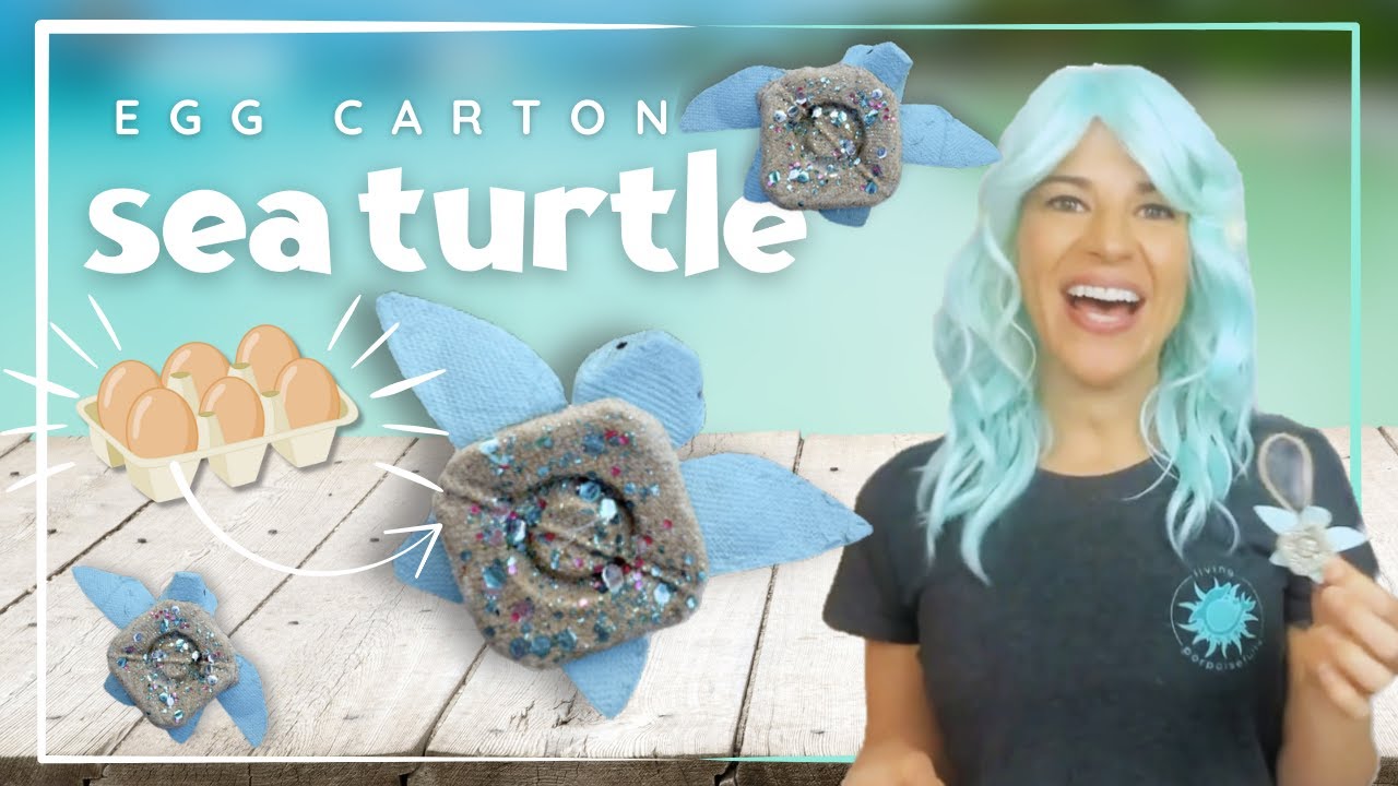DIY SEA TURTLE Craft from Egg Carton | Eco-Friendly Upcycled Ocean ...