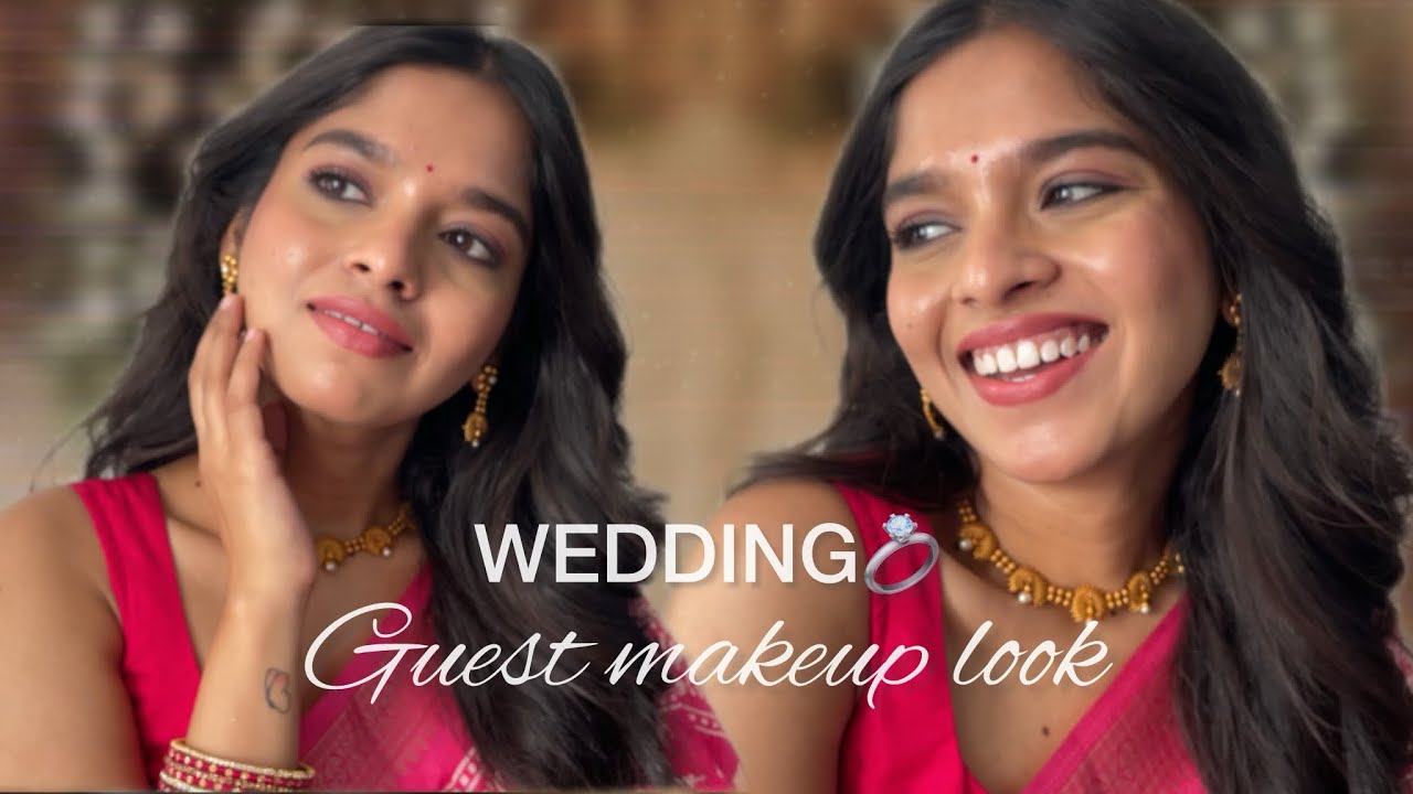 WEDDING GUEST MAKEUP LOOK💍 | SIMPLE BRIDES MAID LOOK … - YouTube