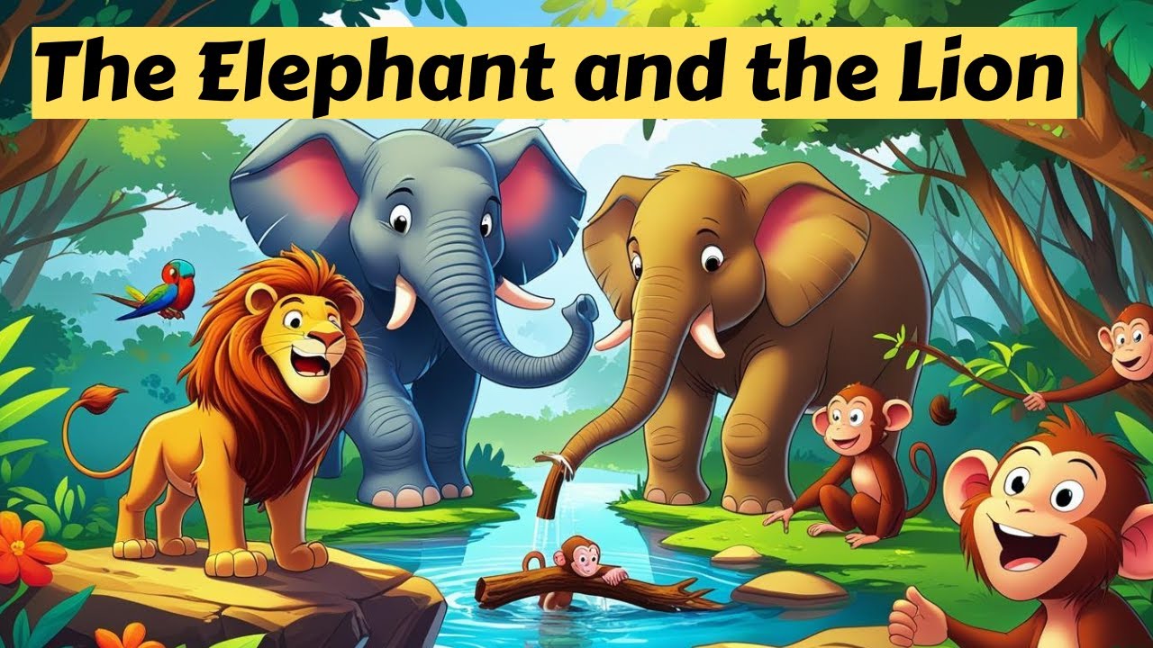 The Elephant and the Lion | Moral Stories in English For Children # ...