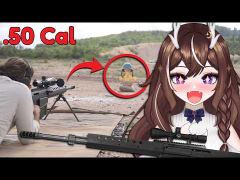 Polnische VTuberin lernt etwas über Waffen || Brandon Herrera .50 Kaliber Reaktion