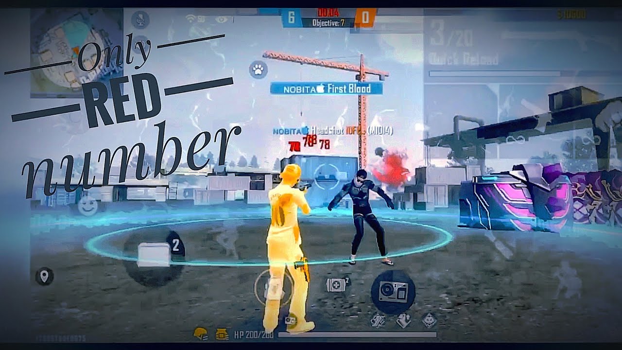 Only Red number head shot / Garena Free Fire - YouTube