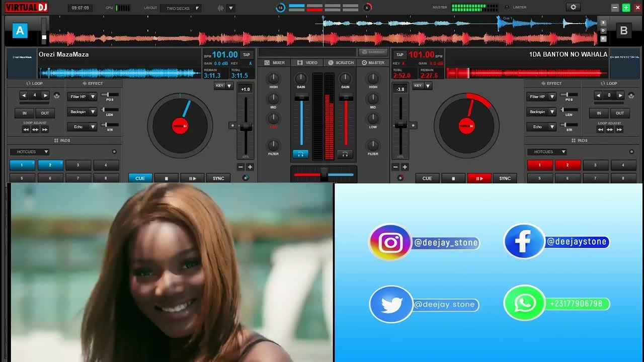Virtual Dj Practice Session One - YouTube
