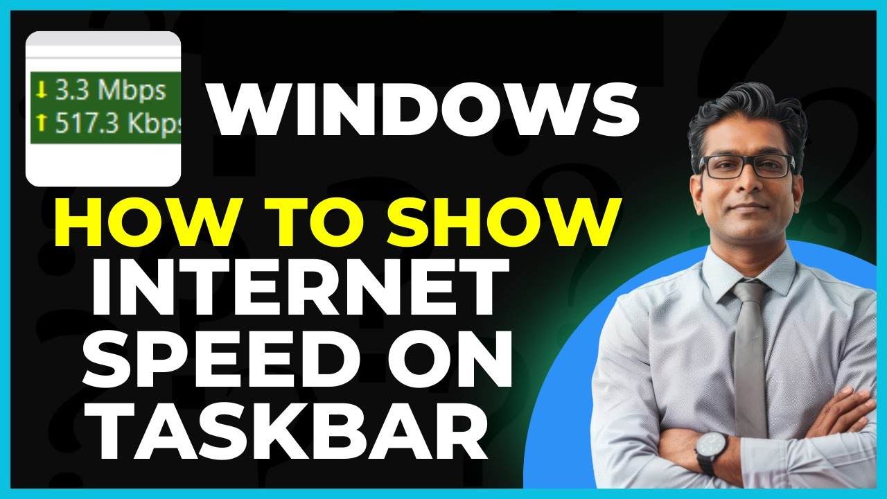 How to Show Internet Speed on Taskbar in Windows 11 - YouTube
