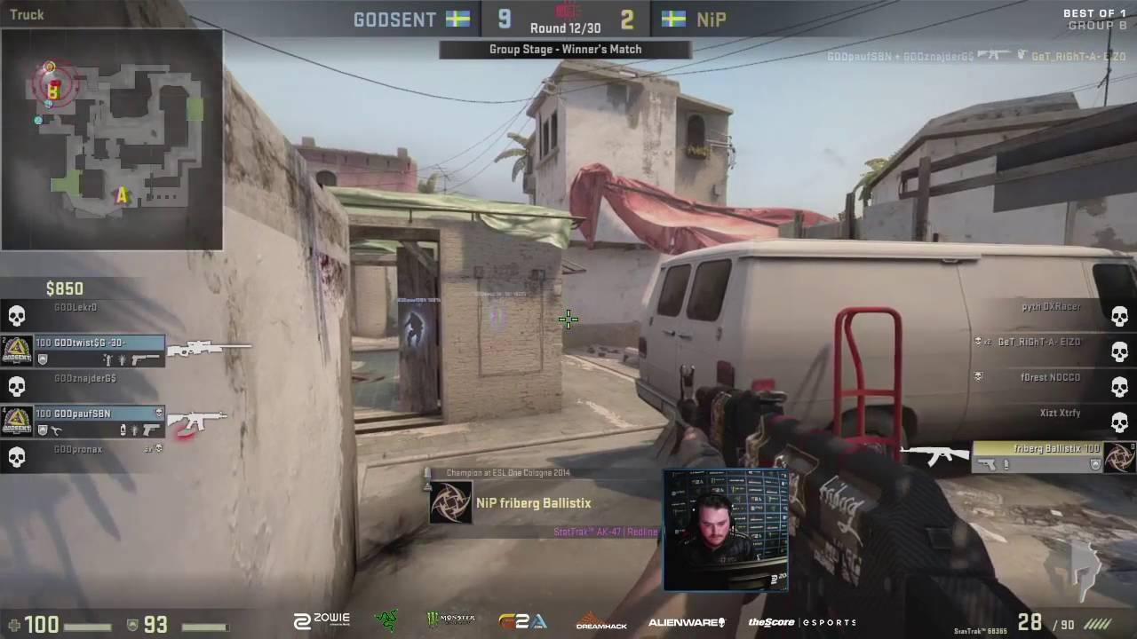 DreamHack: GODSENT pronax Slaughters NiP | CS:GO GAMEPLAY HIGHLIGHT ...
