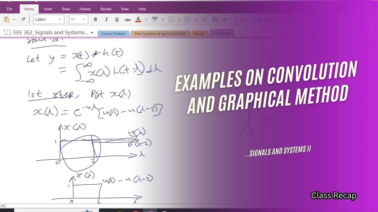 #11_Example on convolution and graphical method - YouTube