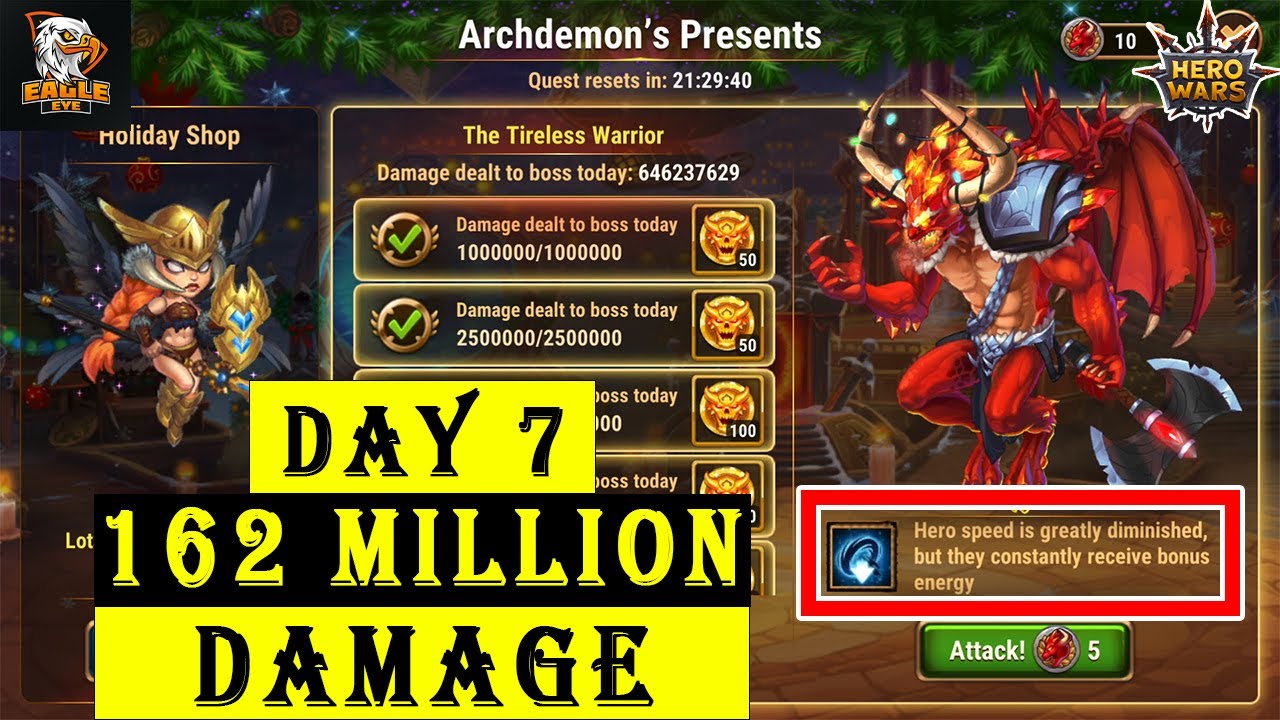Day 7 Best Teams With Highest Damage - Archdemon Boss | Hero Wars ...