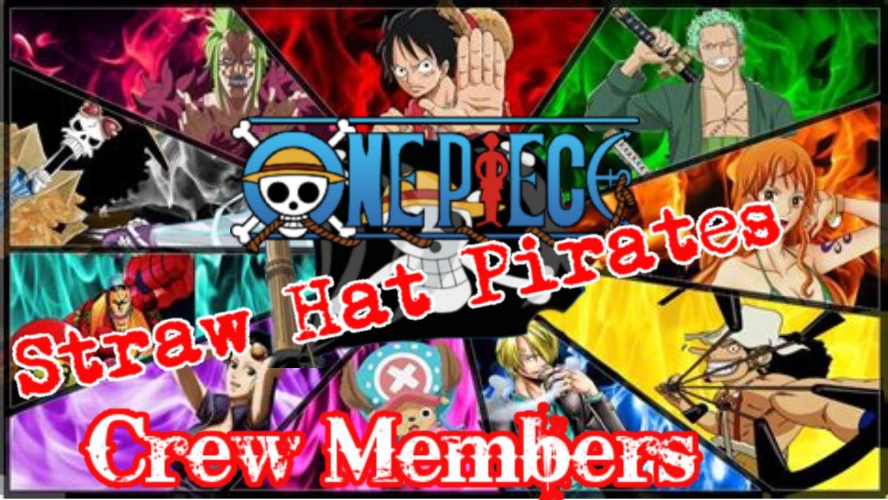 ONE PIECE | THE STRAW HAT PIRATES CREW MEMBERS | JAPANESE DUB | ENGLISH ...