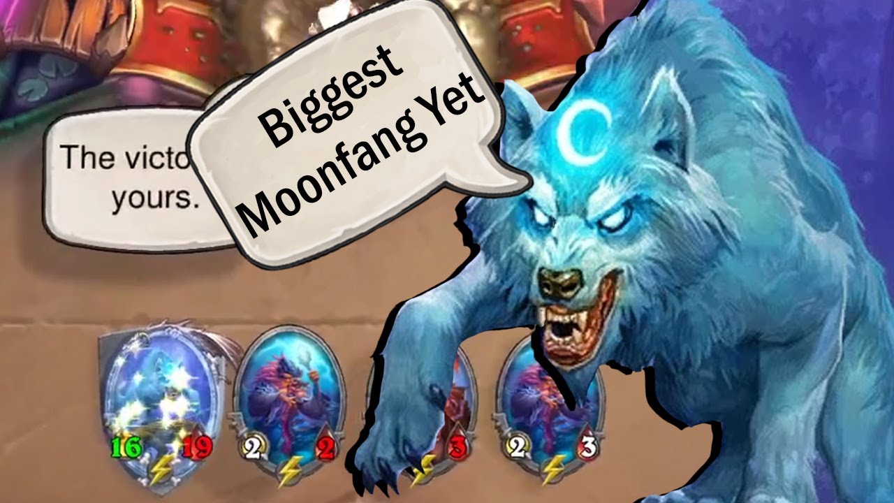 Making The Biggest Moonfang is SO FUN!!! - Hearthstone - YouTube