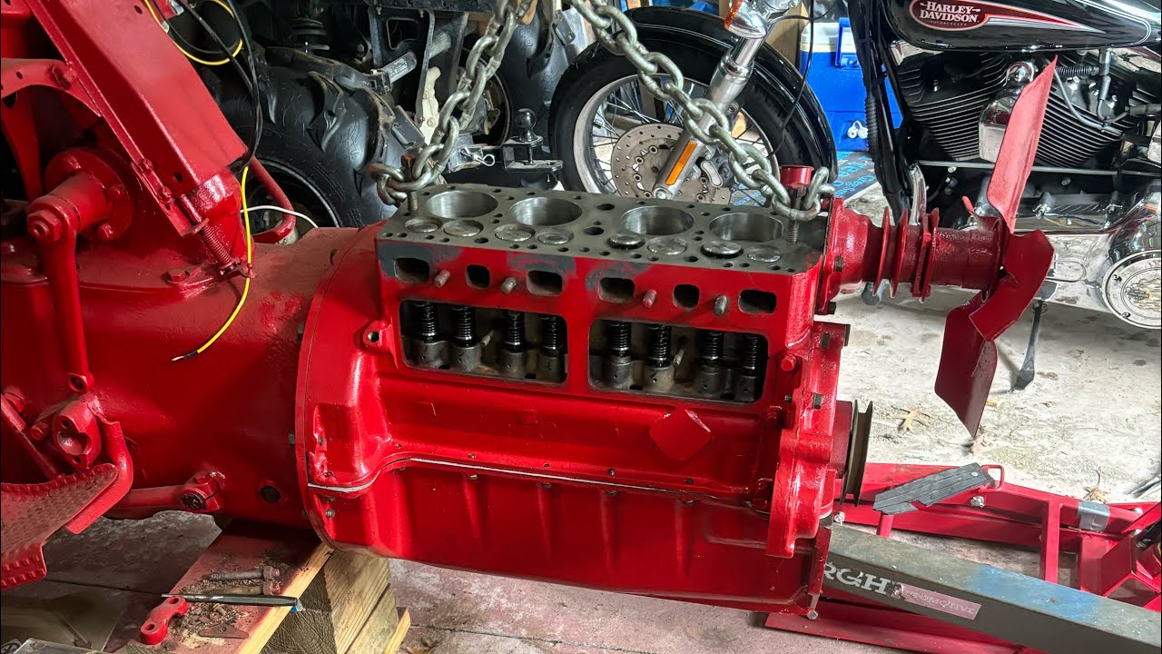 Ford 8n Clutch and Engine install - YouTube