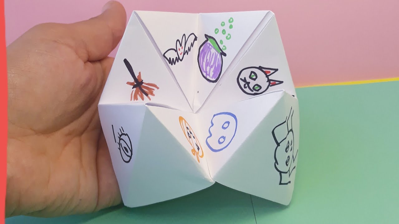 comment faire une cocotte en papier pour halloween, how to make a ...