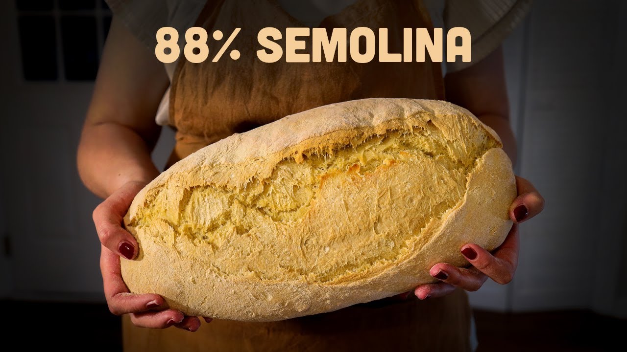 Authentic Italian Semolina Bread Recipe - YouTube