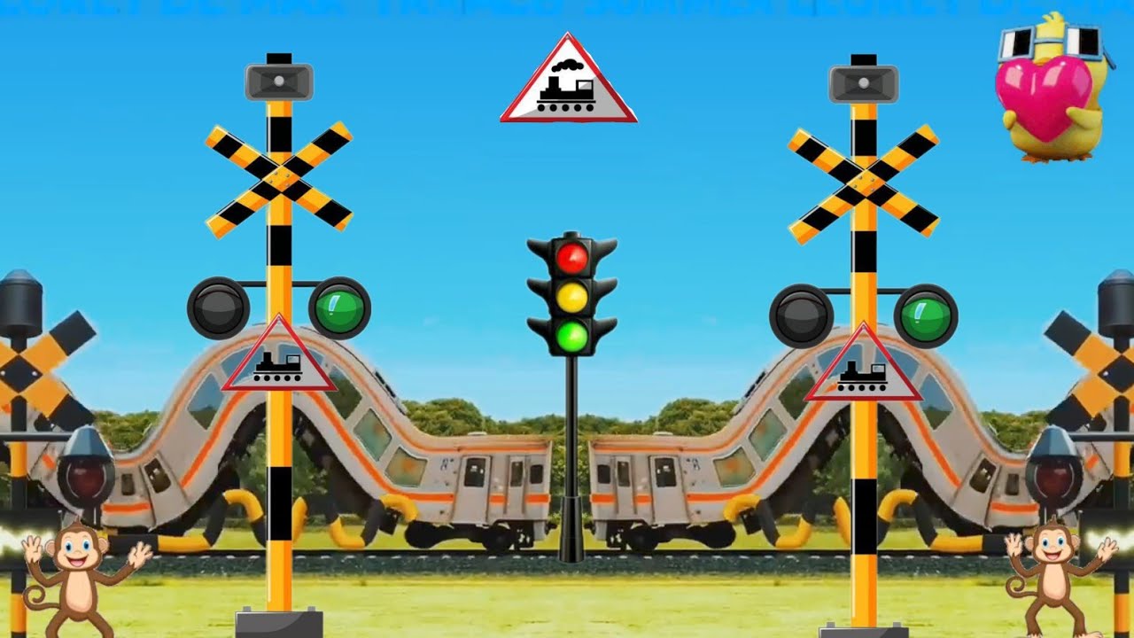 Train railroadGame crossing signal railroad Game rail game #viral # ...