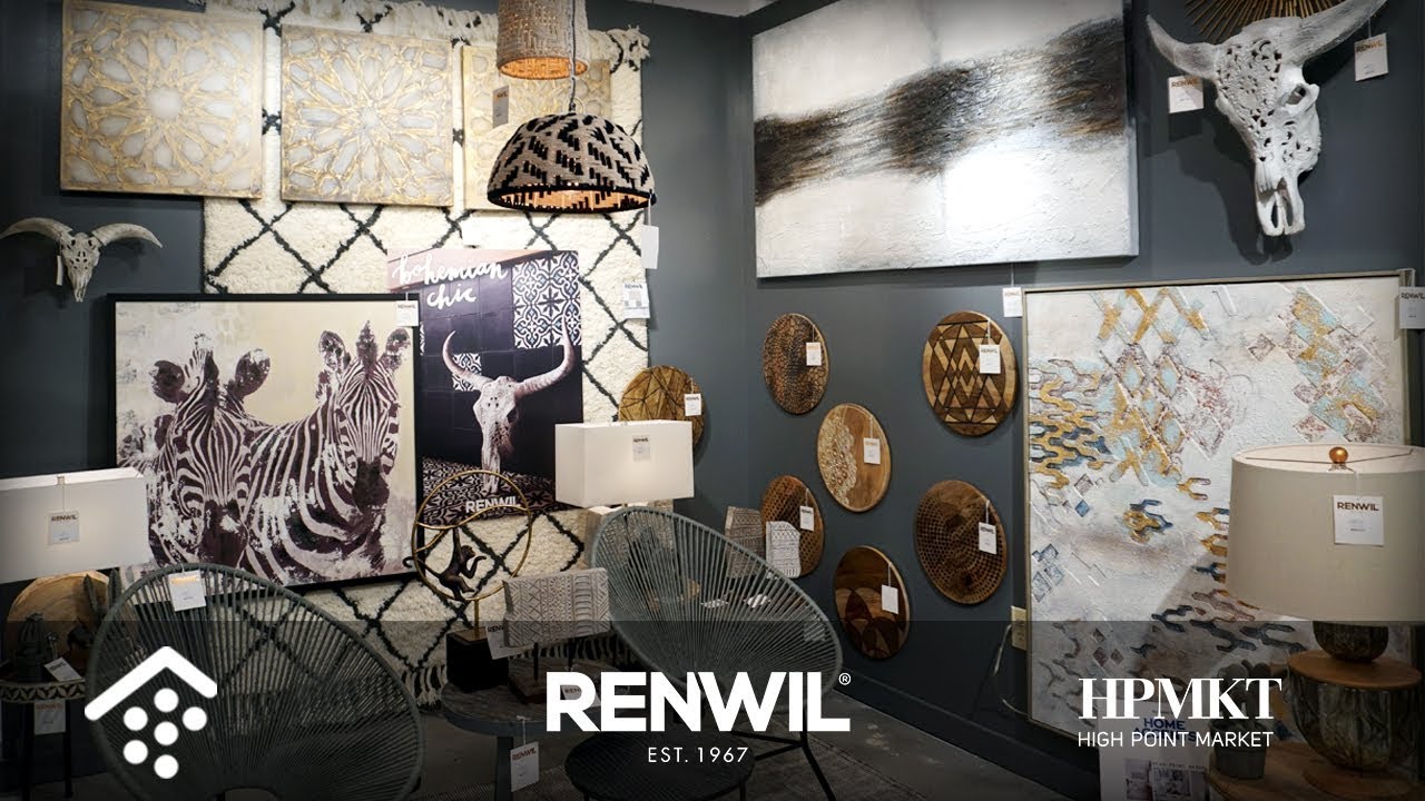 Renwil Displays Fine Art for Home Décor at High Point Market - YouTube