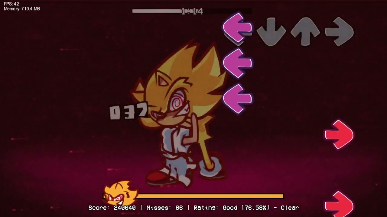 Friday Night Funkin Chaos Nightmare Mod - Phantasm. (Sonic VS Fleetway ...