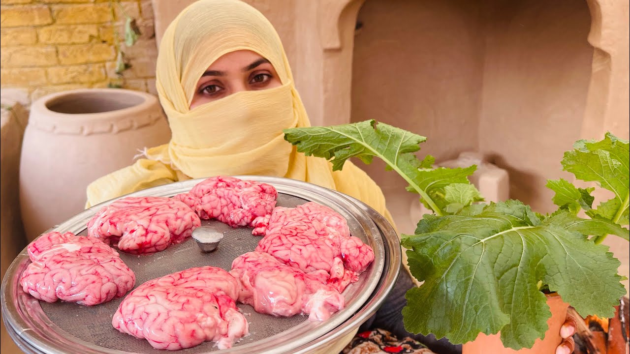 Best goat brain recipe cooking brain goat full brain , desi khana tips ...