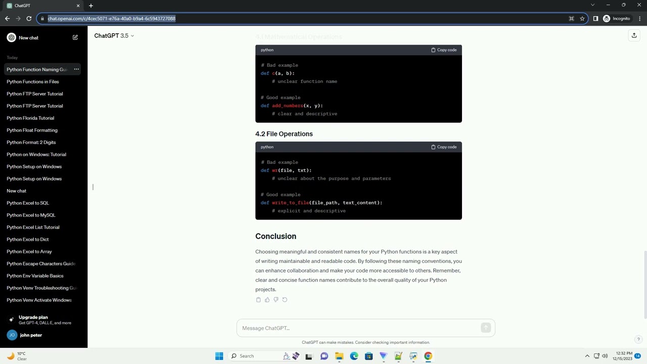 Python Function Naming Convention YouTube Python Function Naming Convention YouTube