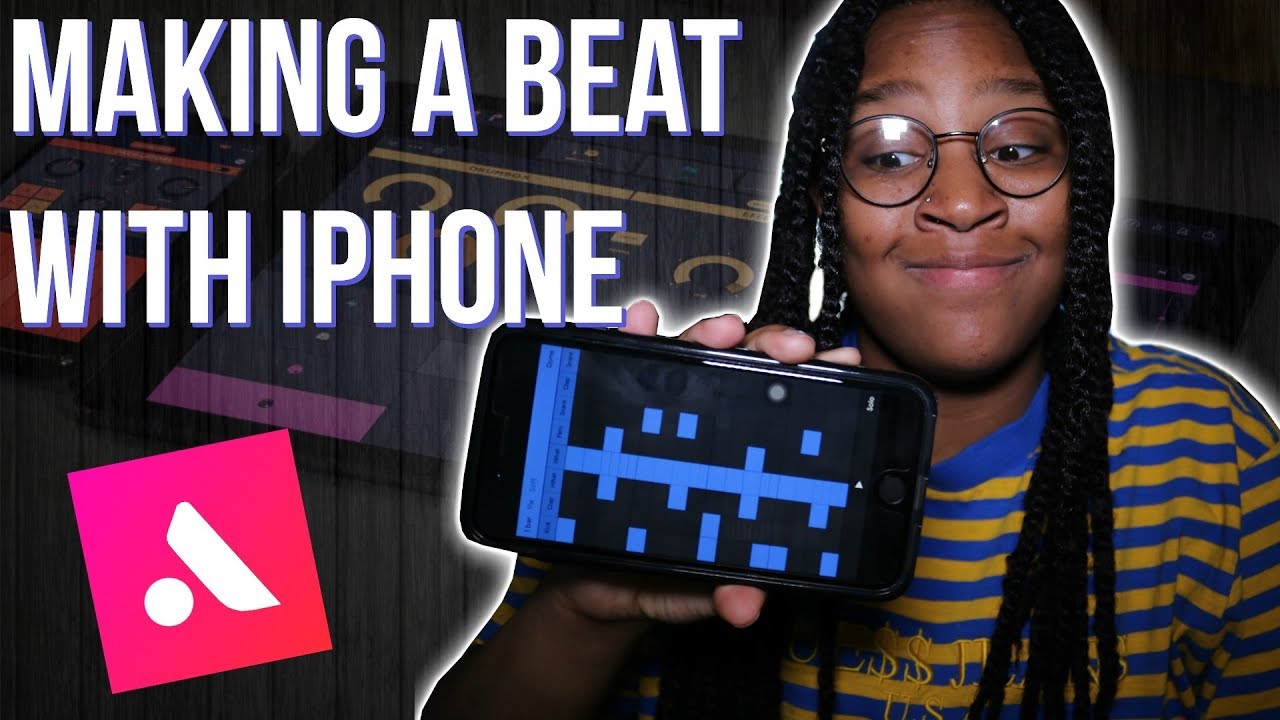 MAKING A BEAT ON IPHONE USING IOS APP I MAKING A BEAT FROM SCRATCH ...