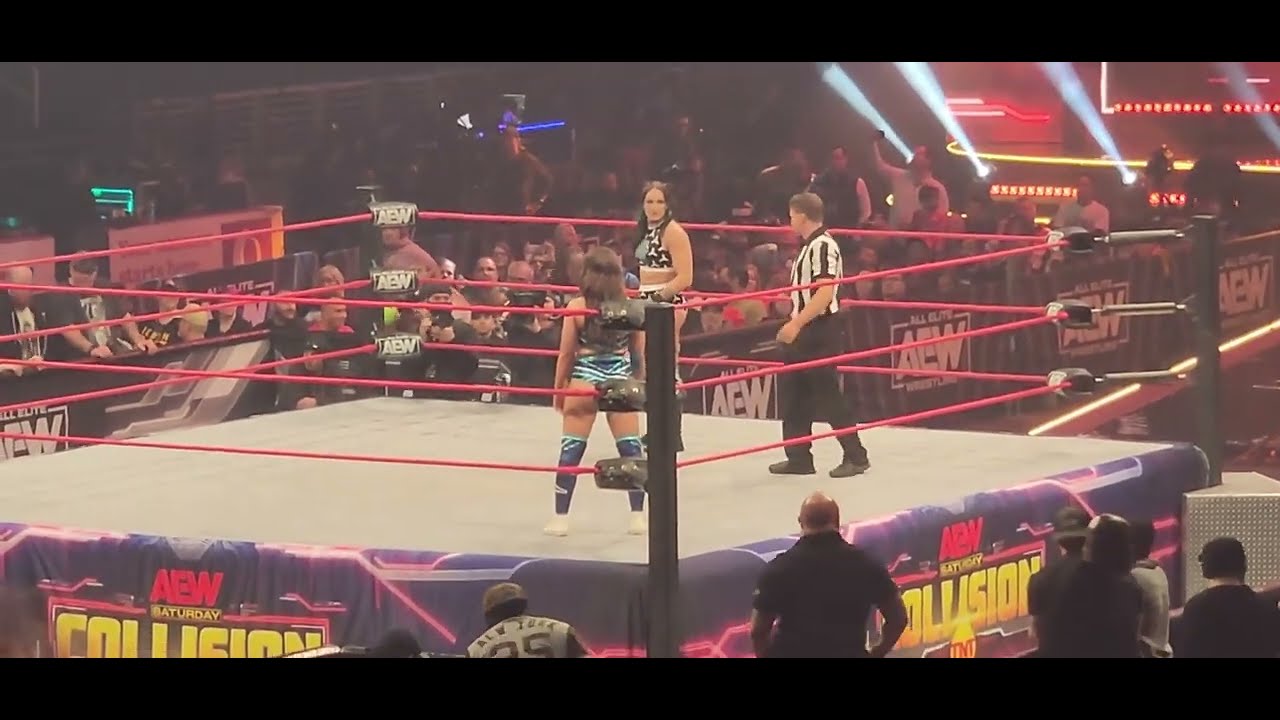 SKYE BLUE VS KRIS STATLANDER LIVE TBS CHAMPIONSHIP #AEWCOLLISON - YouTube
