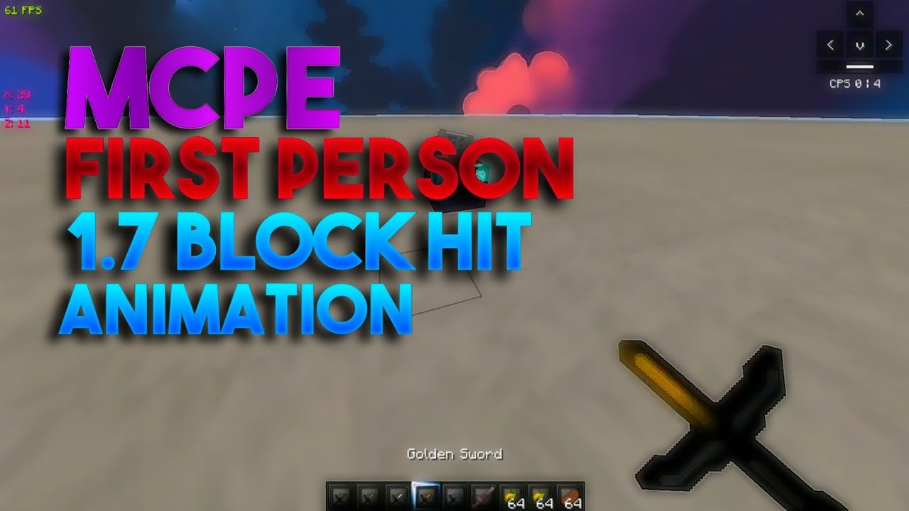 [MCPE] 1.16+ | First Person "1.7.10 Block Hit Animations" (SHOWCASE ...