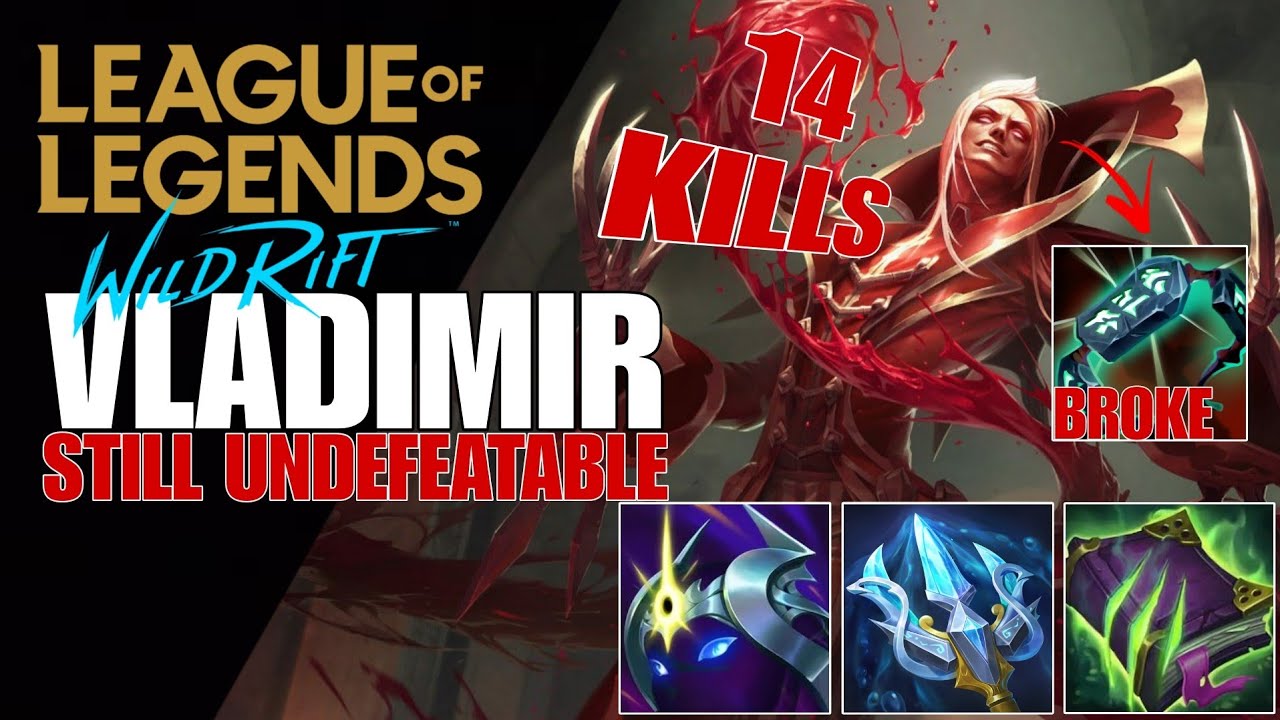 WILD RIFT: VLADIMIR AS A TOP LANE AP TANK KILLER THE BEST 100% COUNTER ...