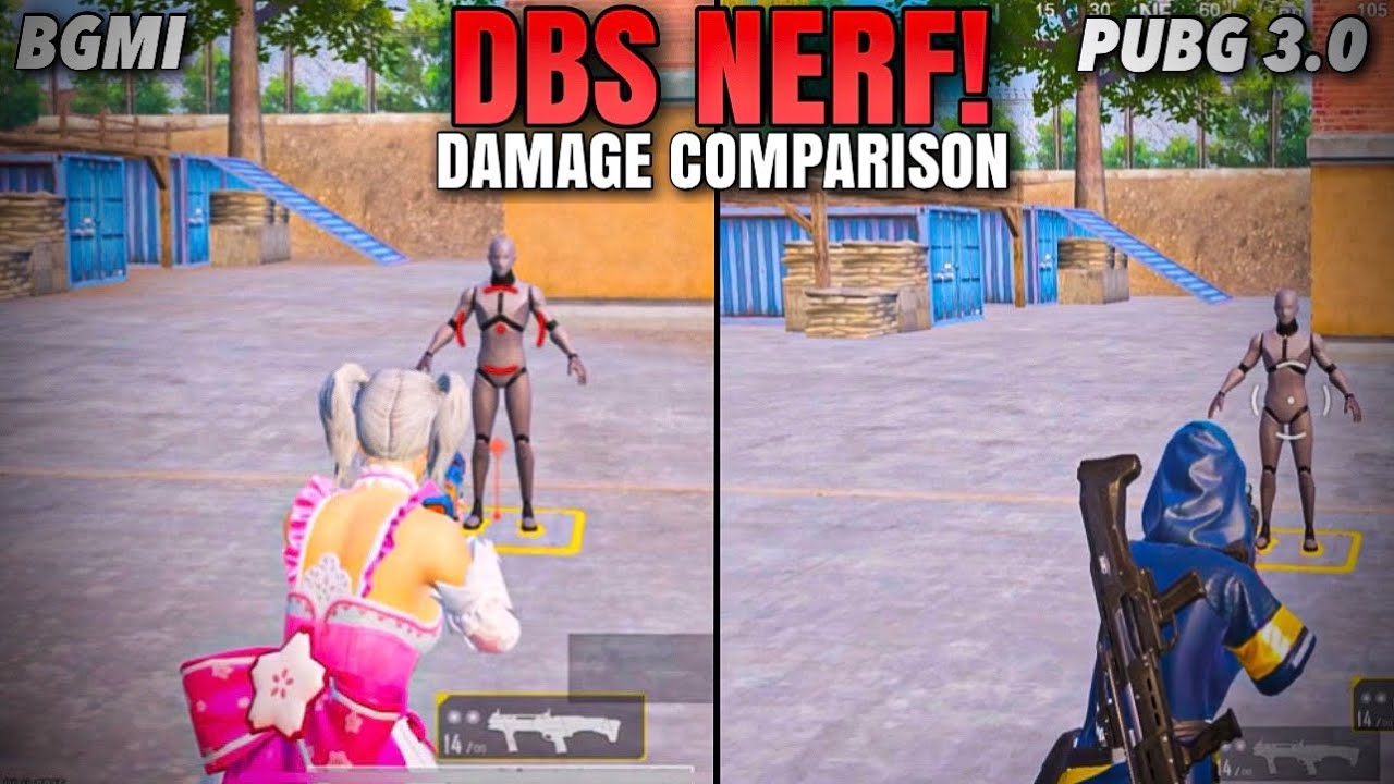 DBS Nerf? | Dbs ban in bgmi | comparing dbs damage bgmi and pubg | dbs damage in bgmi update ...