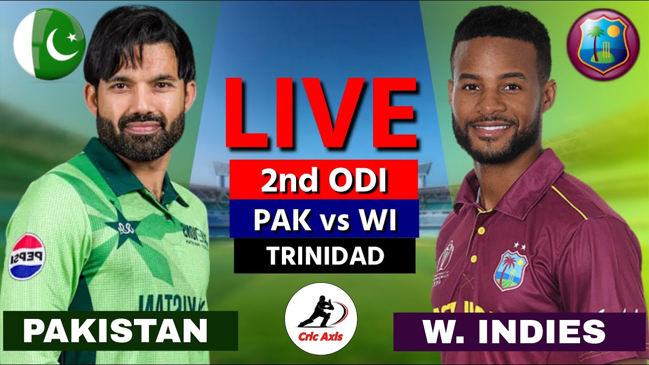 Pakistan vs West Indies Live - 1st ODI | PAK vs WI Live | Scores ...