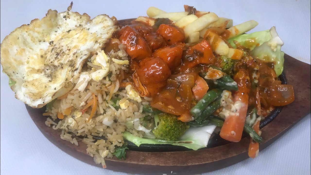Chinese Sizzler |How to make sizzling Hot Chinese Sizzler|Chicken In ...