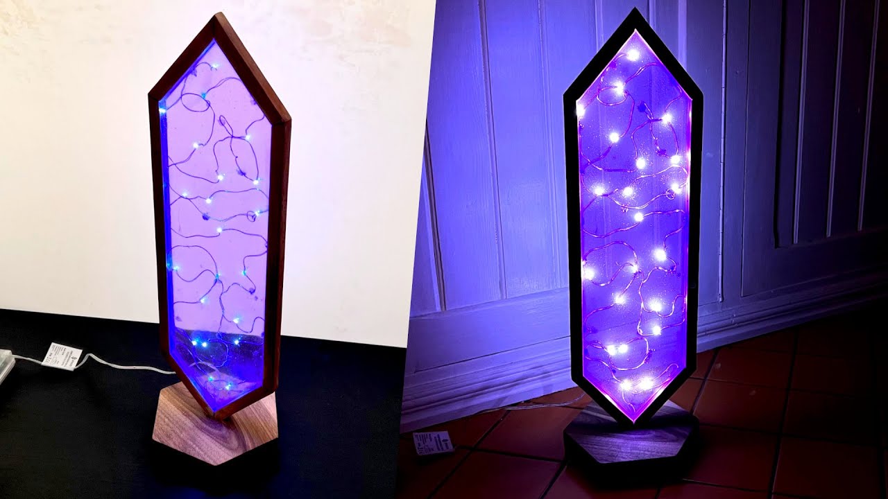 Minecraft Portal Epoxy Resin Night Lamp - Resin Art - YouTube