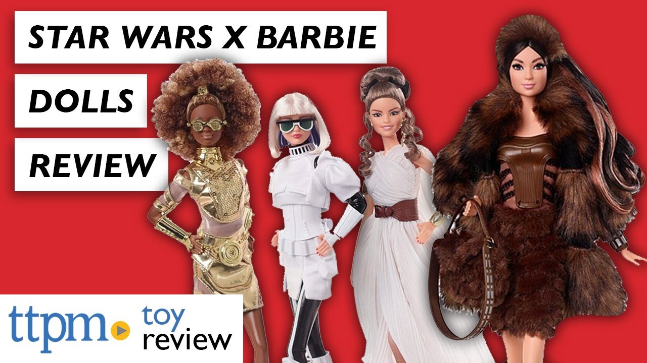 Star Wars x Barbie Chewbacca, Rey, C-3PO and Stormtrooper Dolls from ...