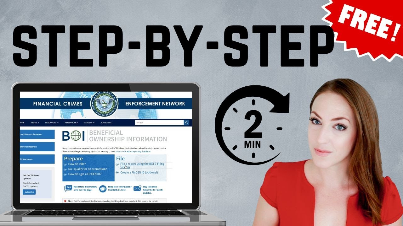 BOI Report Step By Step for FREE in 2 minutes - LLC FINCEN BOIR ...