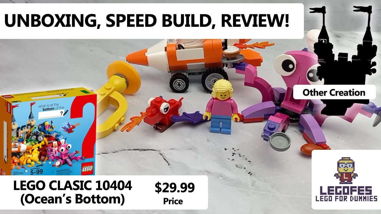 LEGO Classic 10404 Ocean's Bottom 60th edition - Unboxing, Speed Build ...