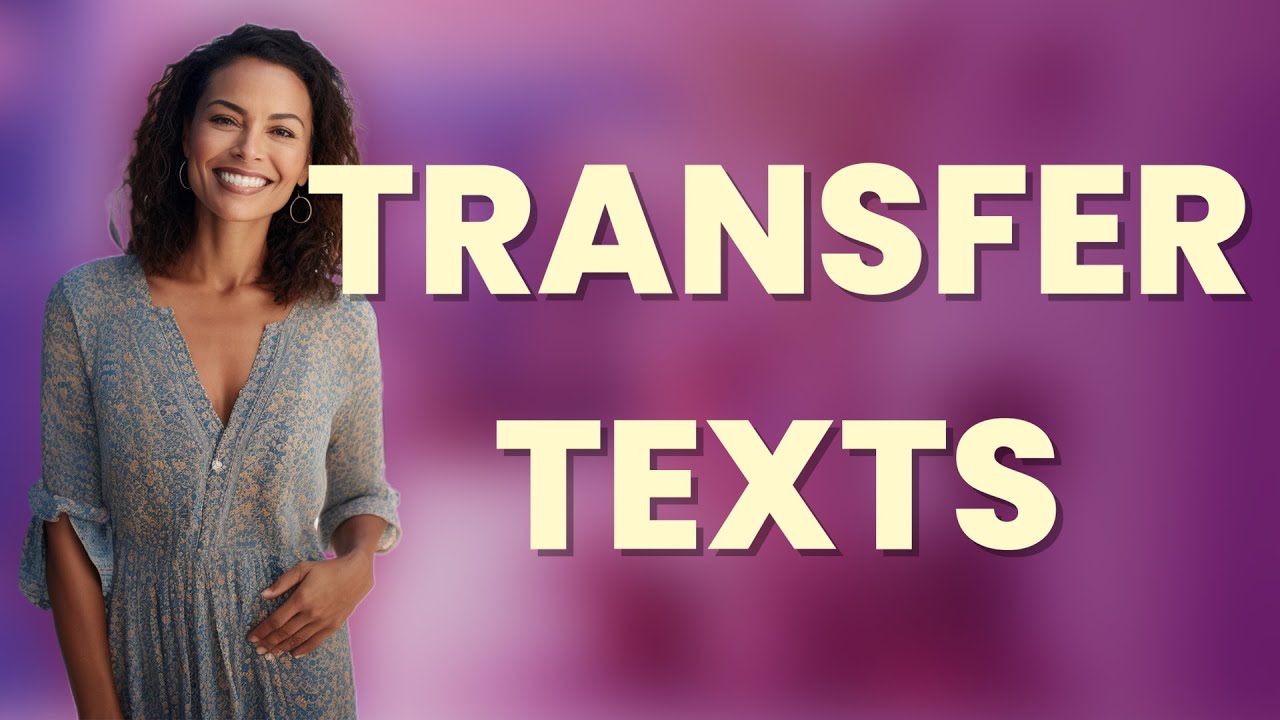 How Do You Transfer Text Messages to a New iPhone Without Apps? - YouTube