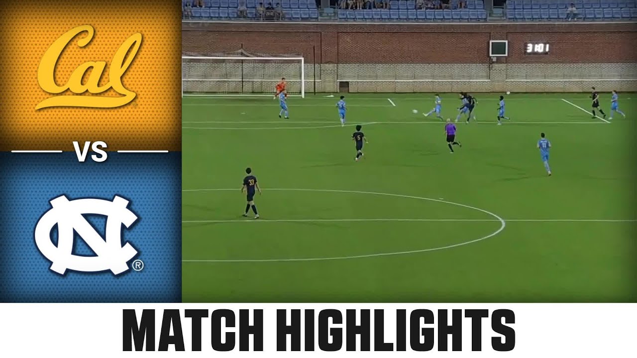 Cal vs. North Carolina Match Highlights | 2024 ACC Men's Soccer - YouTube