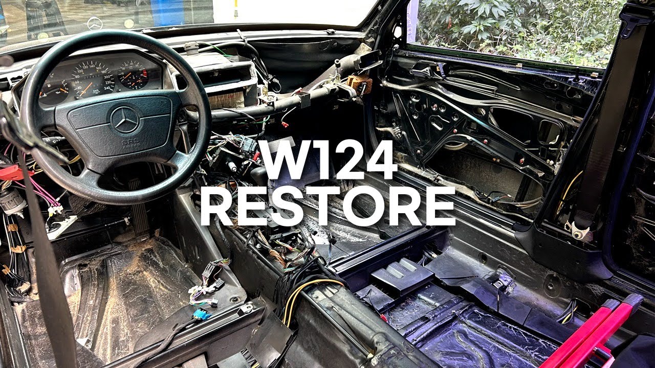 30 year old Mercedes w124 restoration part 2 [무삭제판/ an unabridged ...