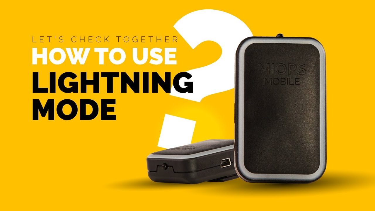 How to use the Lightning Mode on MIOPS RemotePlus? - YouTube